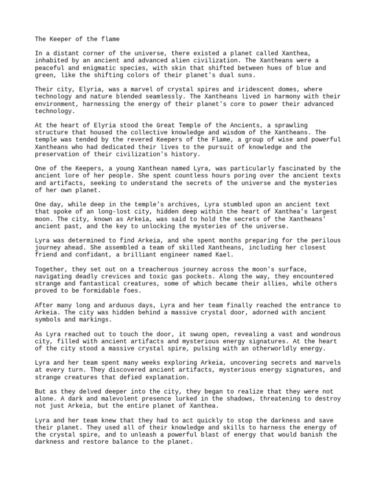 The Keeper Of The Flames | PDF