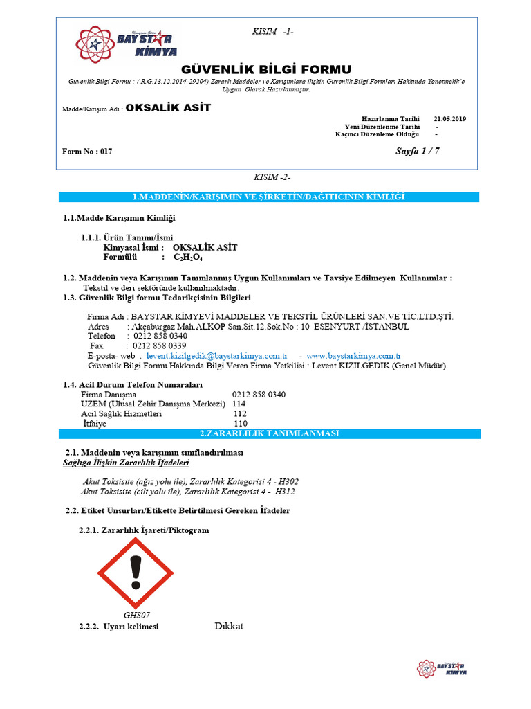 14 Oksalik Asit | PDF