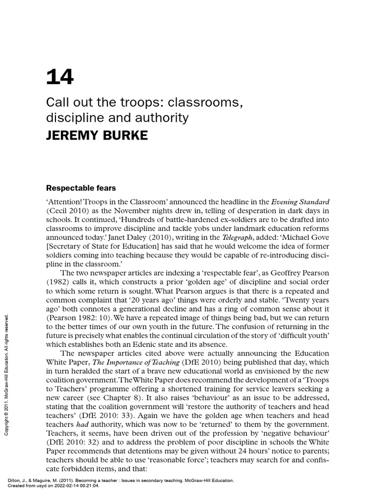 Becoming A Teacher Issues in Secondary Teaching - (PART 3 - Teaching ...