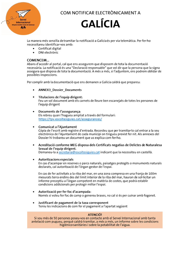 ANNEX 4 Guia Notificacio | PDF