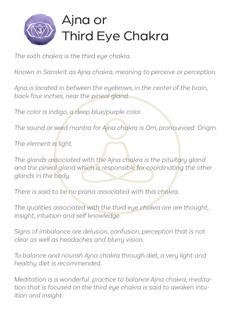 Ajna Workbook | PDF | Chakra | Yoga