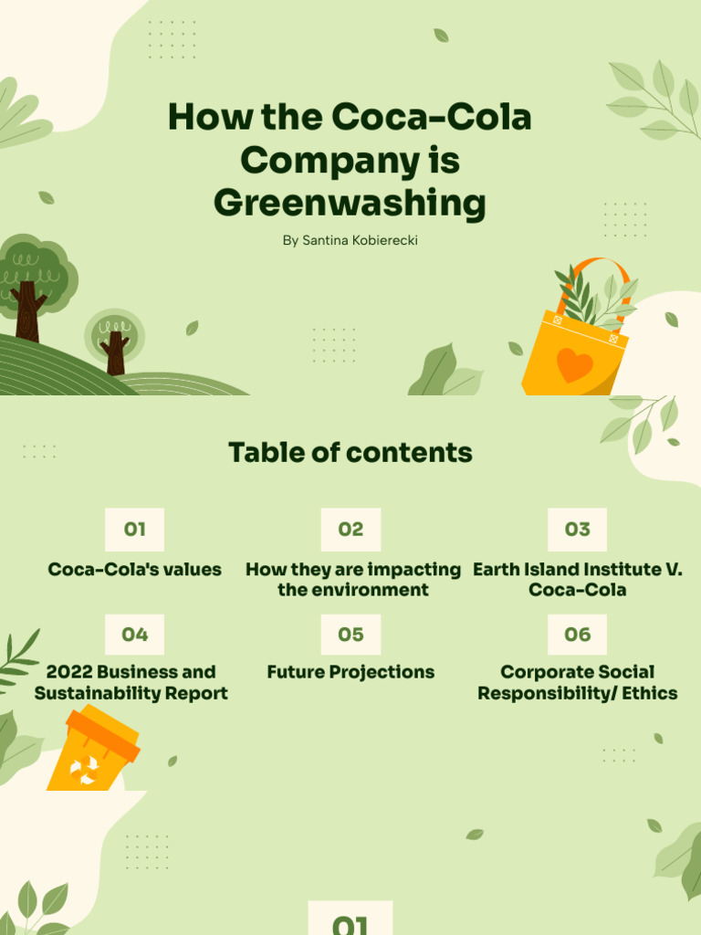 Coca-Cola's Greenwashing Exposed | PDF | The Coca Cola Company | Recycling