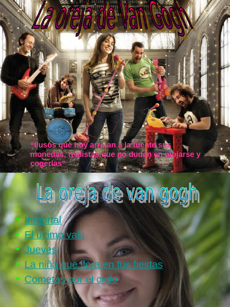 Letra de "Soñar" de La Oreja de Van Gogh | PDF