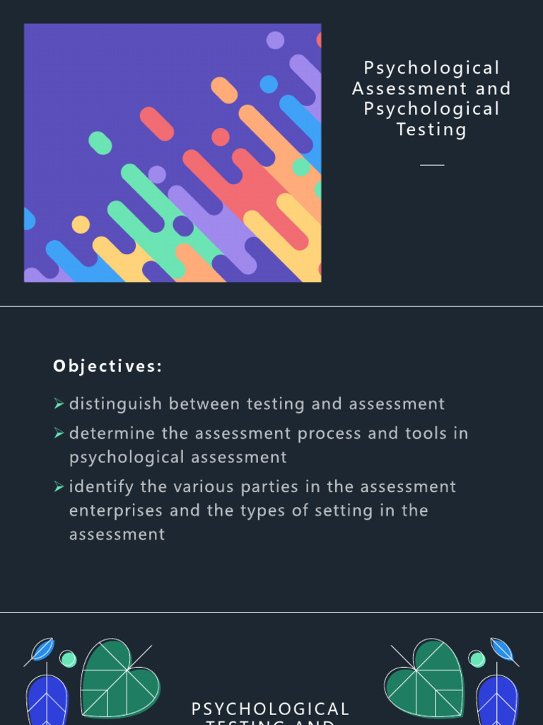 1.Psychological Assessment and Psychological Testing (1) | PDF ...