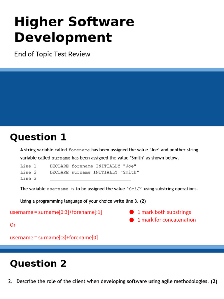 Higher Software Development | PDF | Control Flow | Software Development