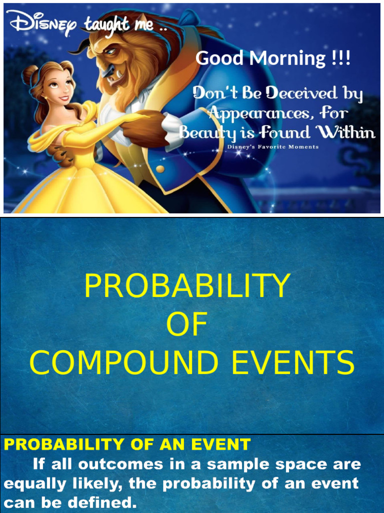 Probability of Compound Events | PDF