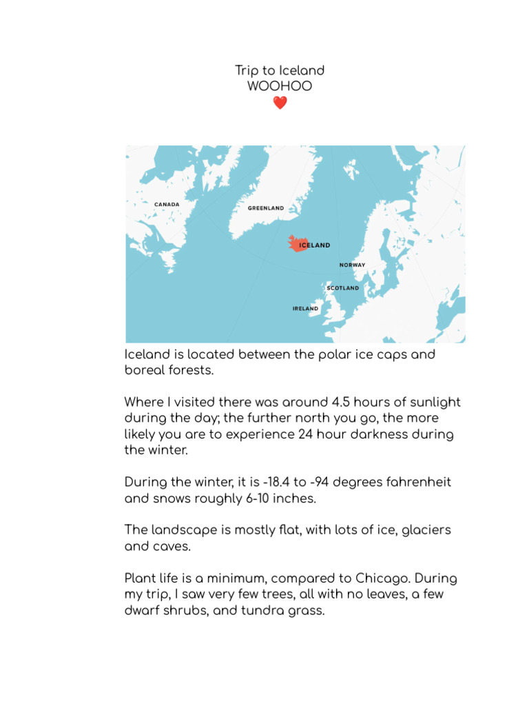 Asher Trip Iceland Biome | PDF