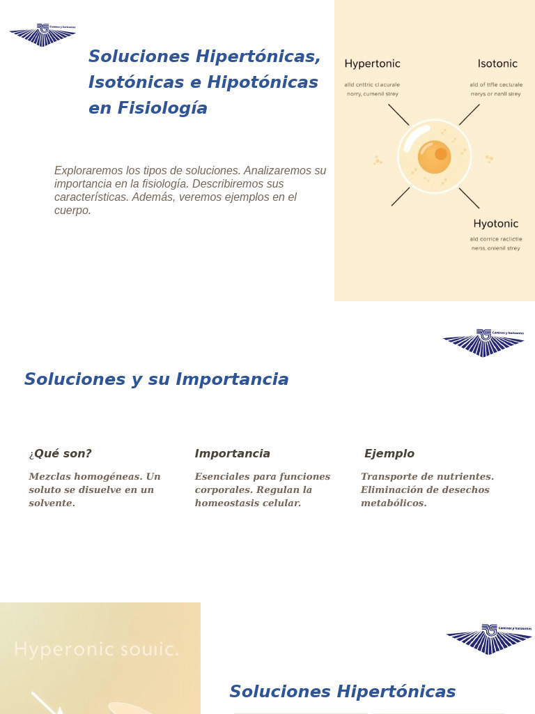 Soluciones Hipertonicas Isotonicas e Hipotonicas en Fisiologia | PDF