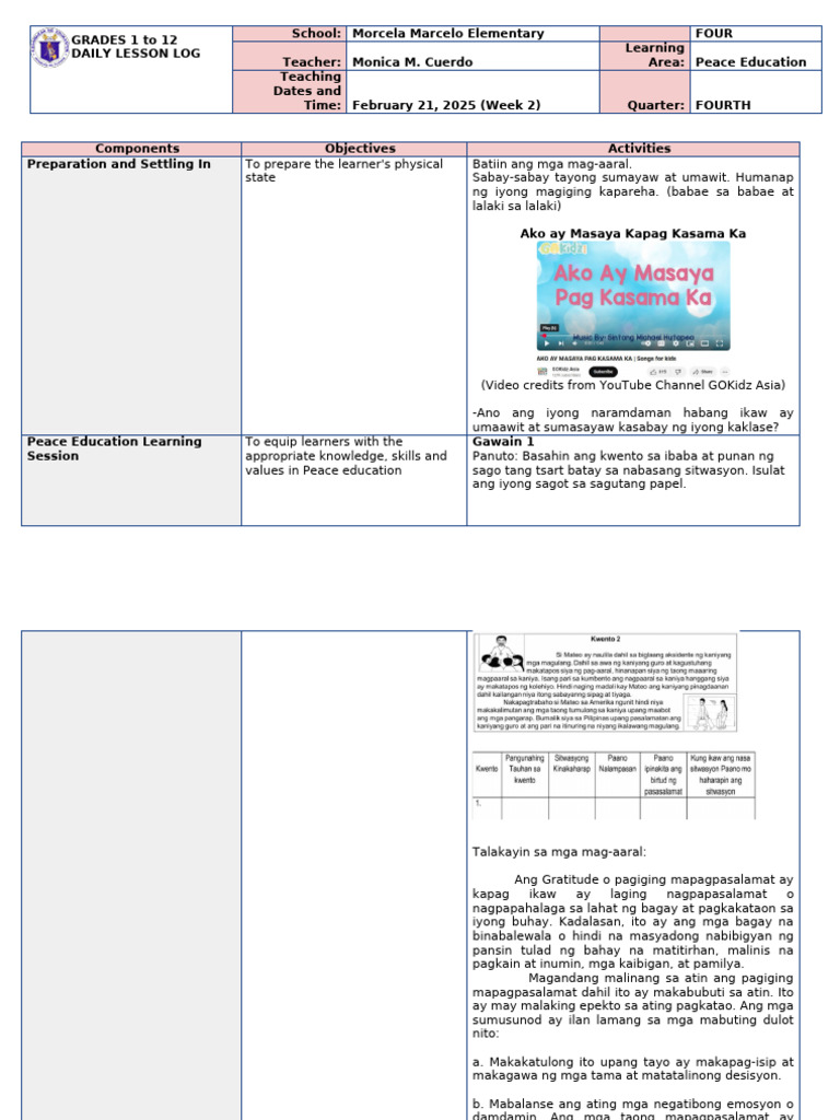 Cuf Q4 W2 Peace Epp4 | PDF