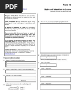 Form 9 Entry Notice for Tenants | PDF | Leasehold Estate | Private Law