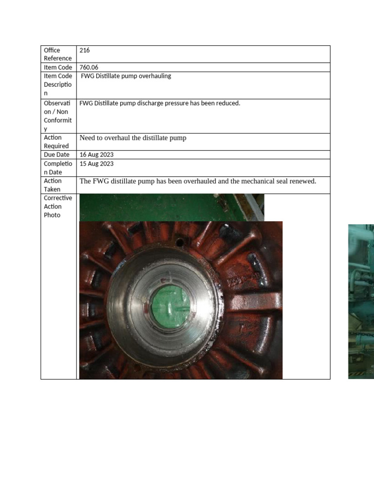 FWG distillate pump | PDF
