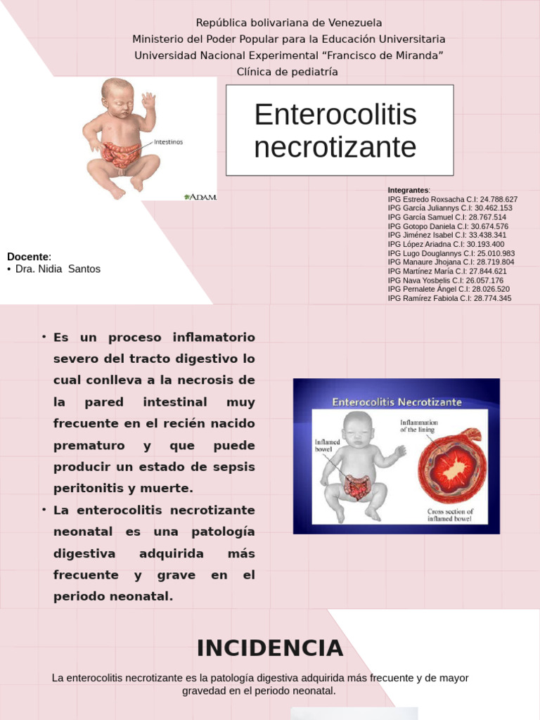 Enterocolitis Necrotizante | PDF | Tracto gastrointestinal | Diarrea