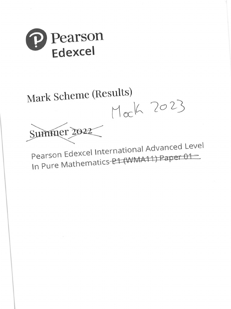 BSAK A Level Pure Mock January 2023 - Solutions | PDF