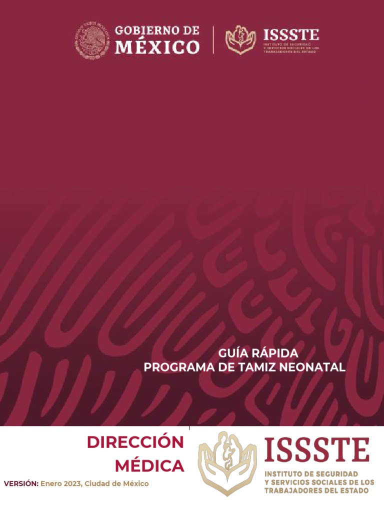 Guía De Tamizaje Neonatal 2023 Pdf Infantes Escuchando