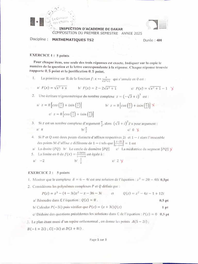 Compo Maths TS2 | PDF