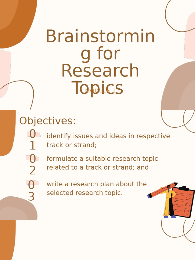 M1-Brainstroming For Rrsearch Topics | PDF | Brainstorming | Cognition