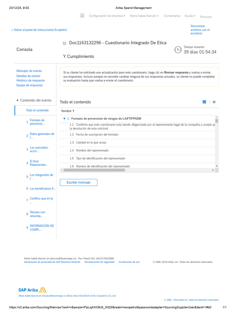 Ariba Spend Management | PDF