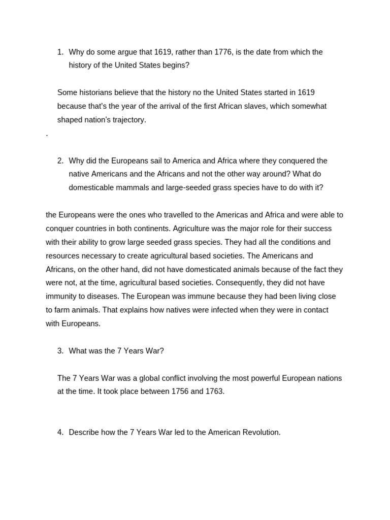 Key Events Shaping U.S. History | PDF