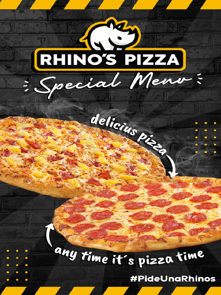 Menu Rhinos Pizza | PDF