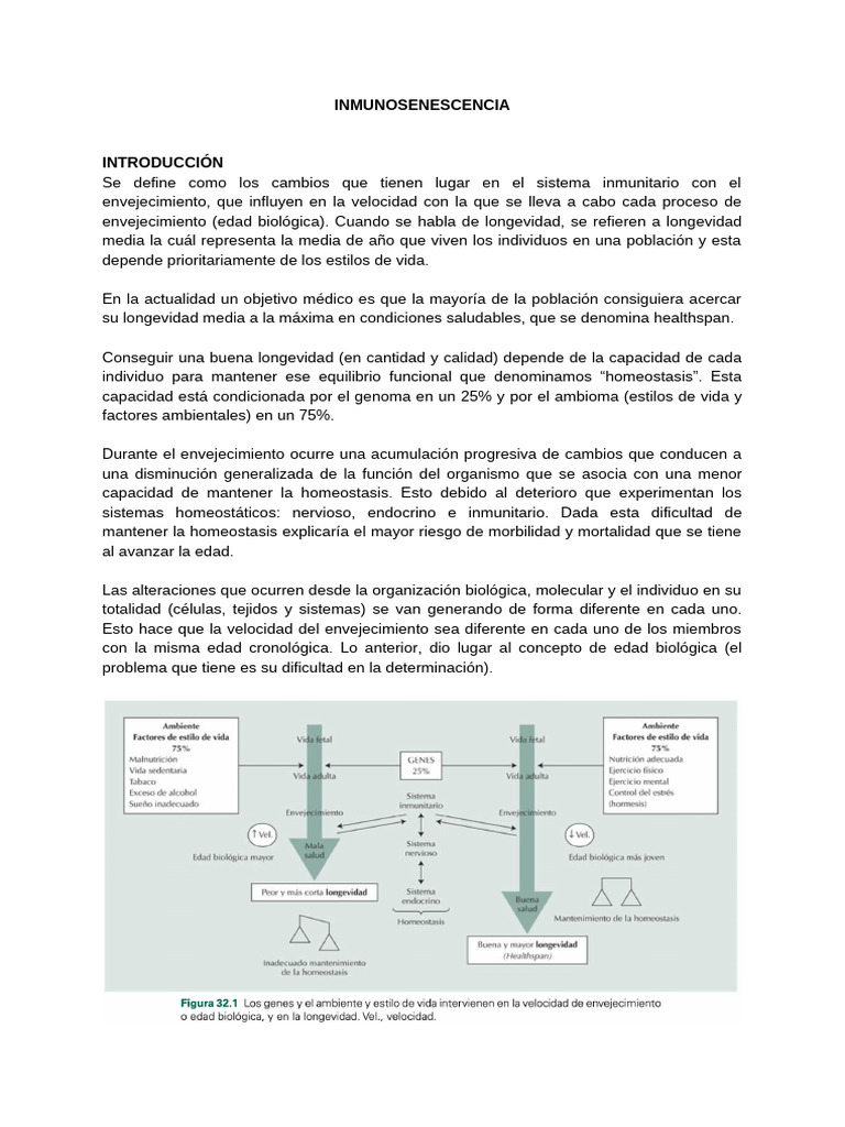 Inmunosenescencia y envejecimiento inmunitario | PDF | Citocina ...