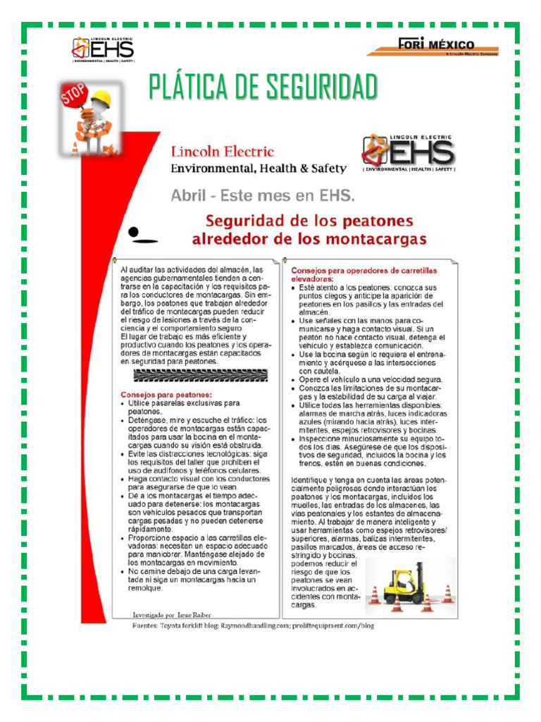 Plática de Seguridad 1 | PDF