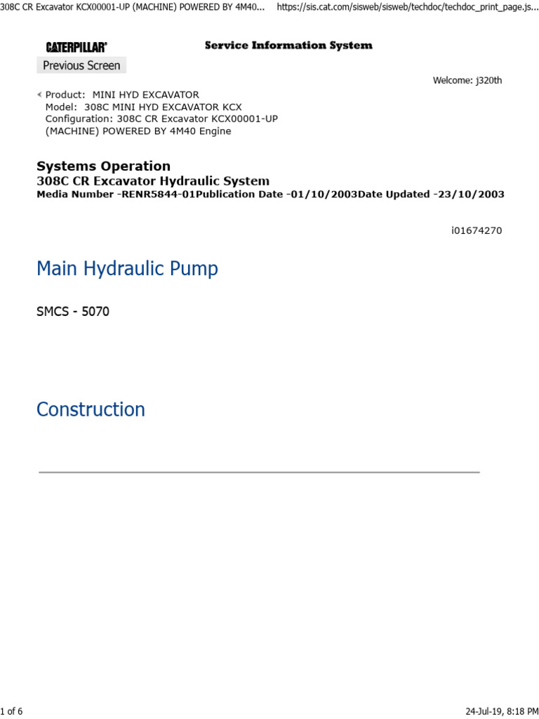 Main-Hydraulic-Pump | PDF | Pump | Valve