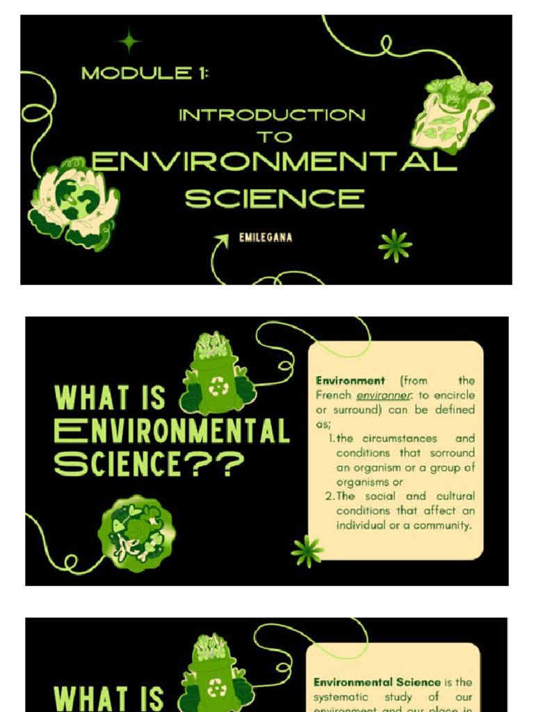Intro To Envi - Scie. | PDF