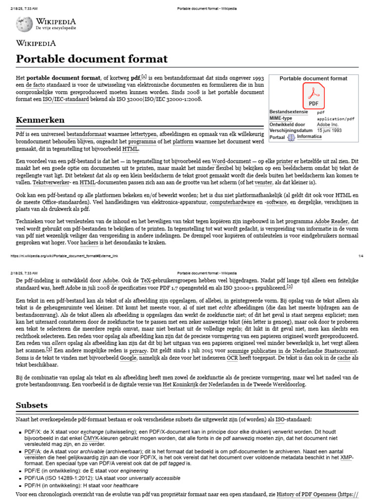 Portable Document Format: Kenmerken | PDF