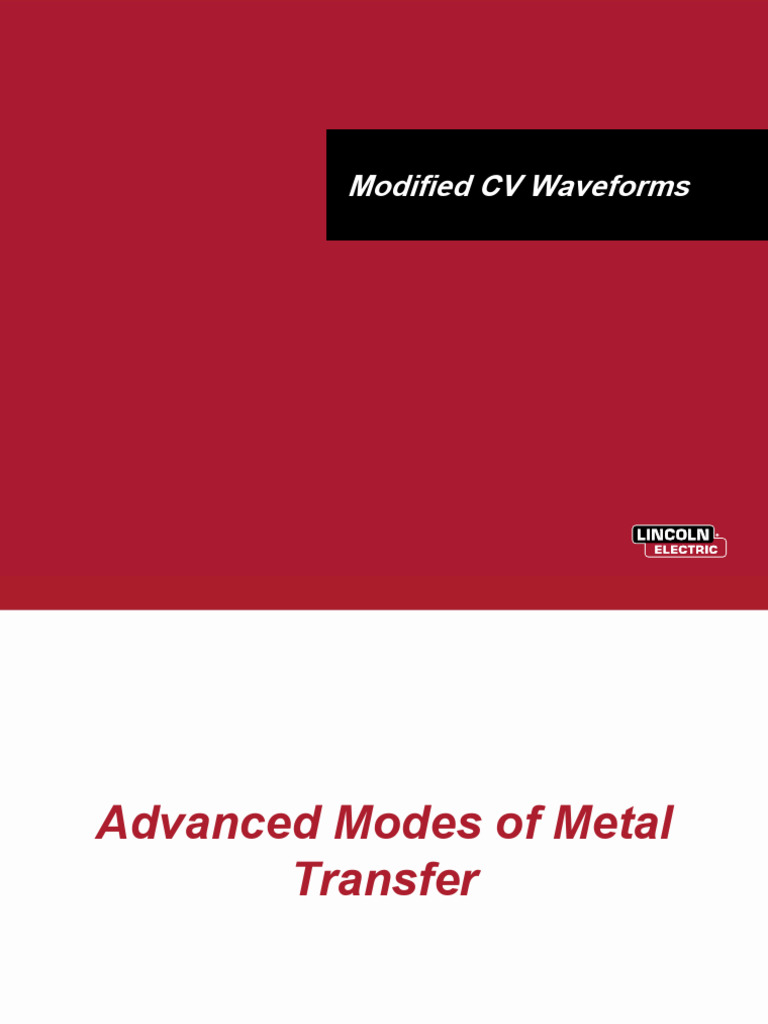 3 Modified CV Waveforms | PDF | Welding | Construction