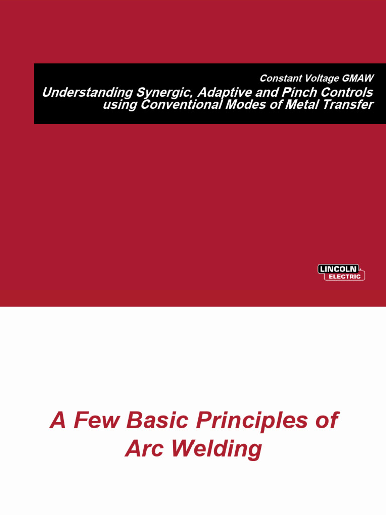 2 Synergic, Adaptive, Pinch Using Conventional CV Welding | PDF ...