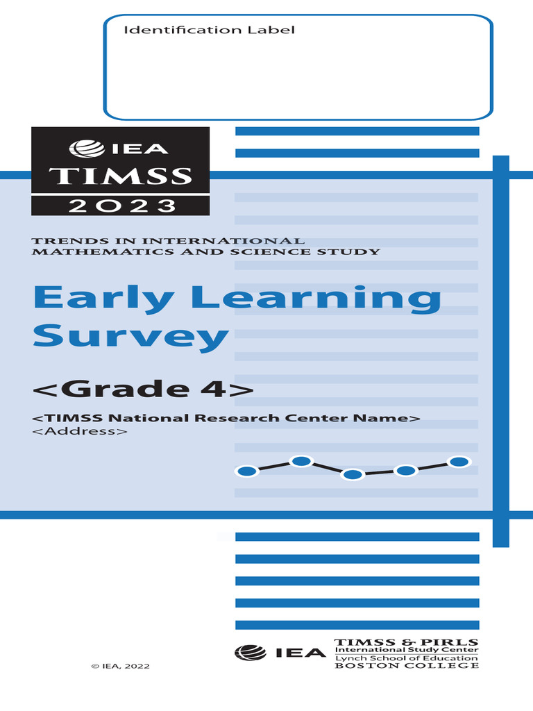 TIMSS 2023 Early Learning Survey | PDF | Books