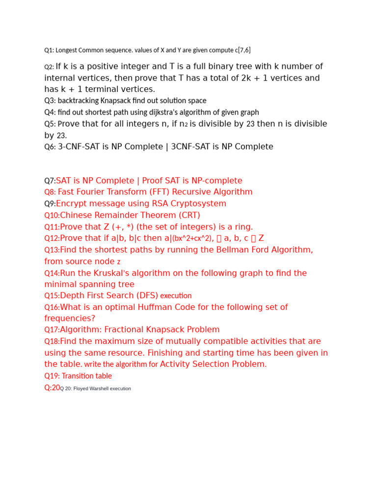 Final Term Current Papers cs702 2018 | PDF