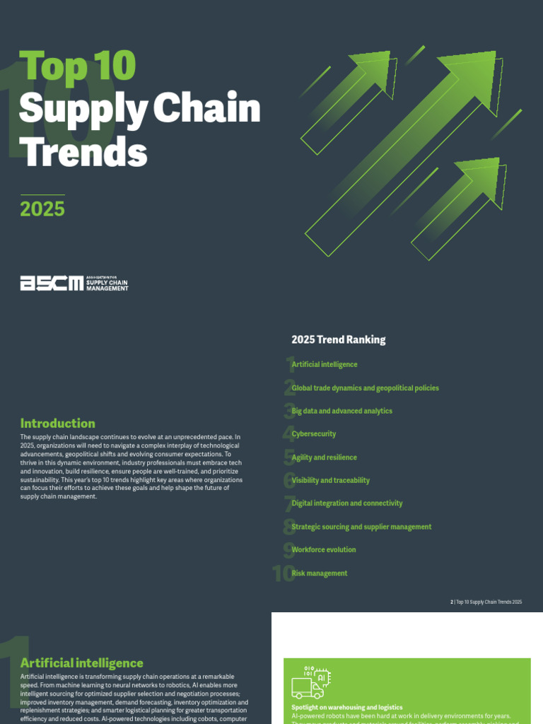 Article01 - ASCM's Top 10 Supply Chain Trends Report 2025 | PDF ...