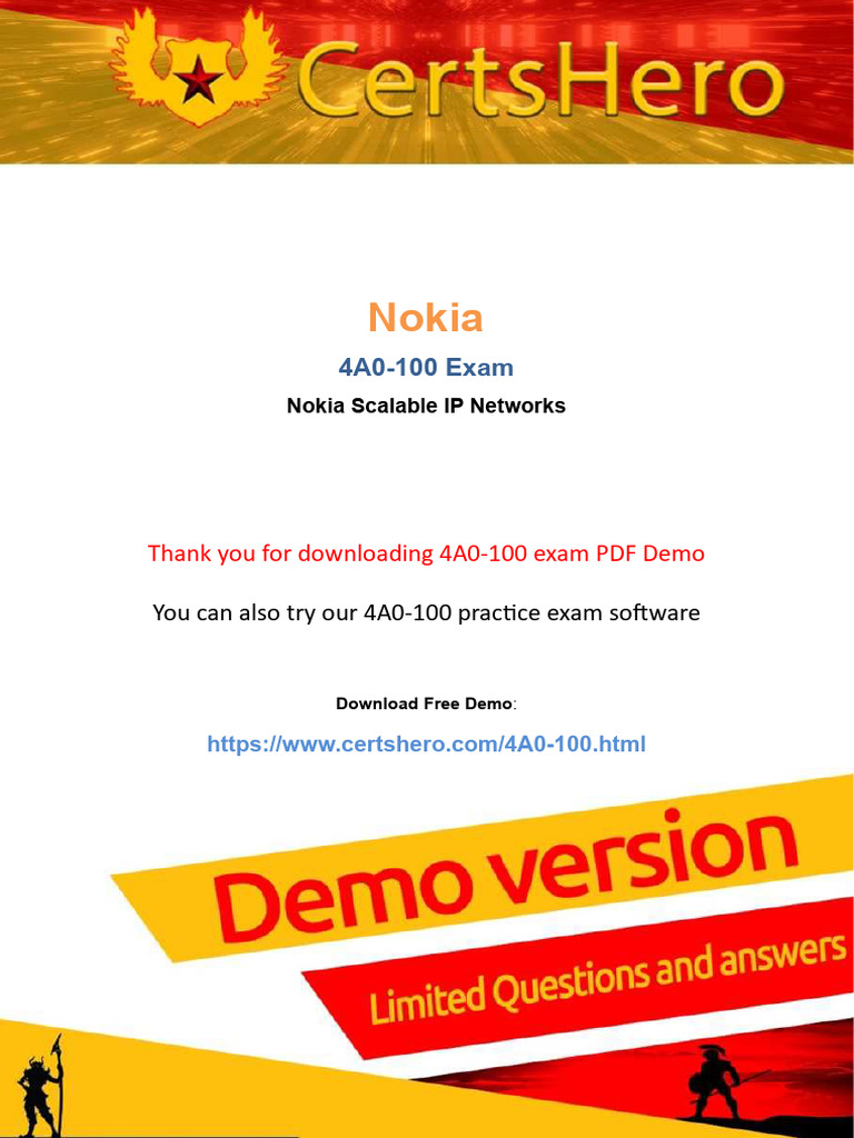 Nokia 4A0-100 Exam Q&A PDF | PDF | Computer Network | Asynchronous ...