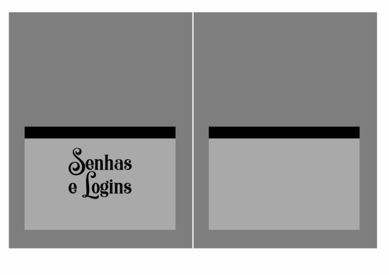 Capa Senhas e Logins | PDF