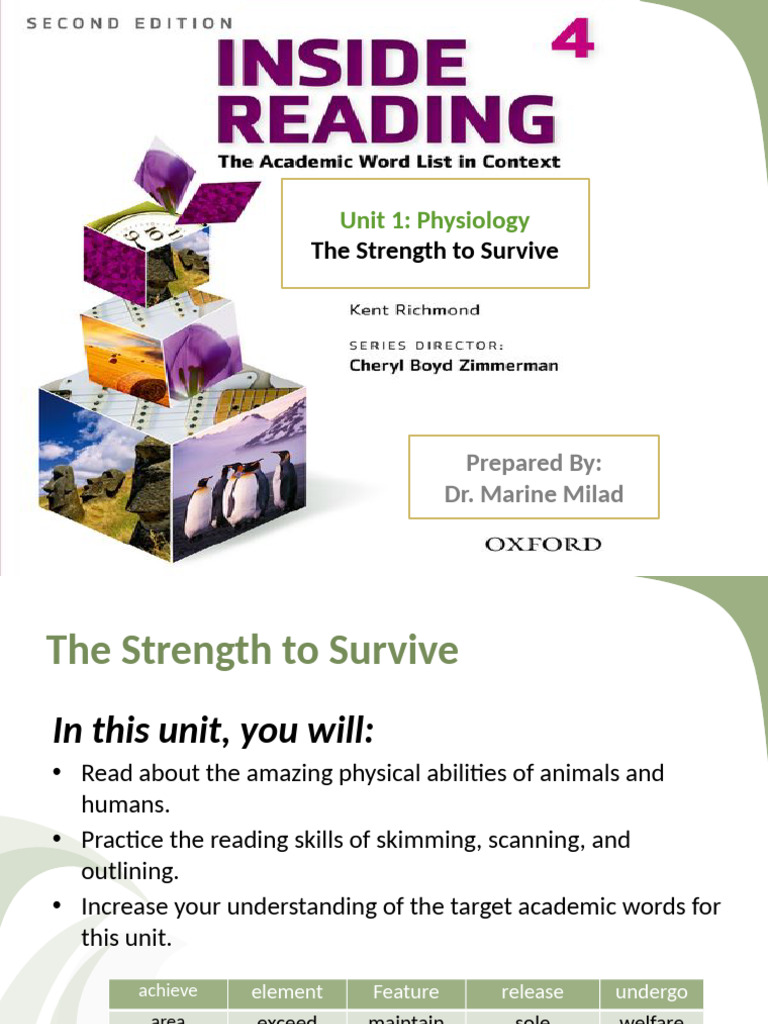 Inside Reading Unit 1 | PDF | Antelope | Zoology