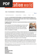 125 Positive Report Card Comments | PDF | Classroom | Teachers