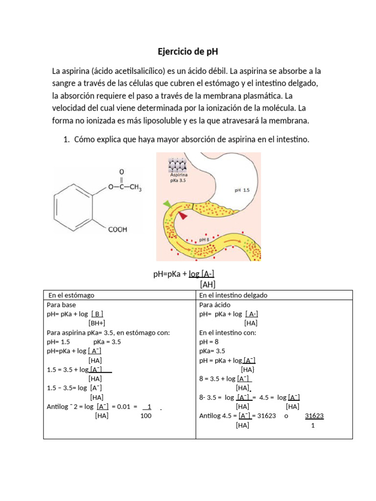 Ejercicio de PH | PDF