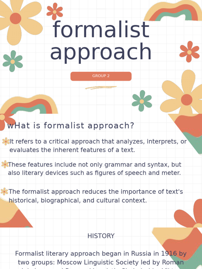 Understanding the Formalist Approach | PDF | Poetry | Writing