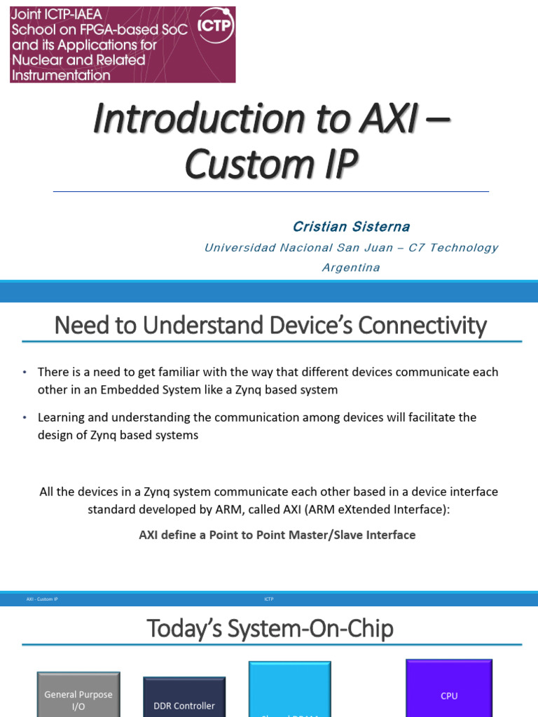 7 AXI Bus CustomIP C.SISTERNA | PDF | Computer Architecture | Computer ...