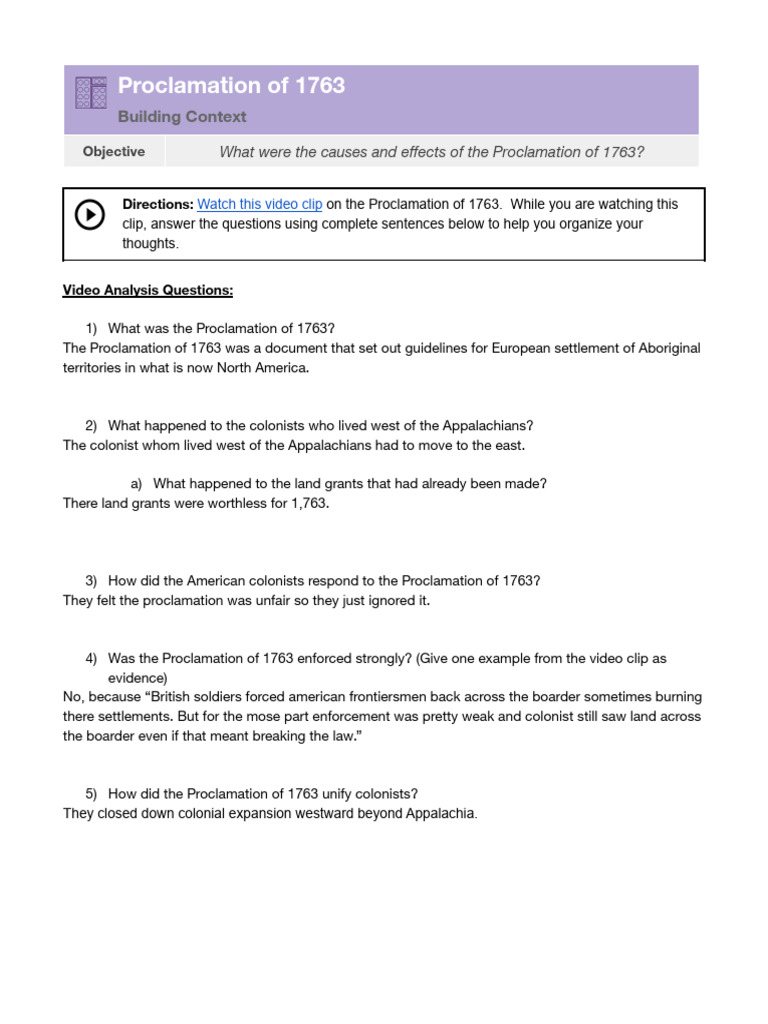 Proclamation of 1763 Impact Analysis | PDF | Appalachian Mountains