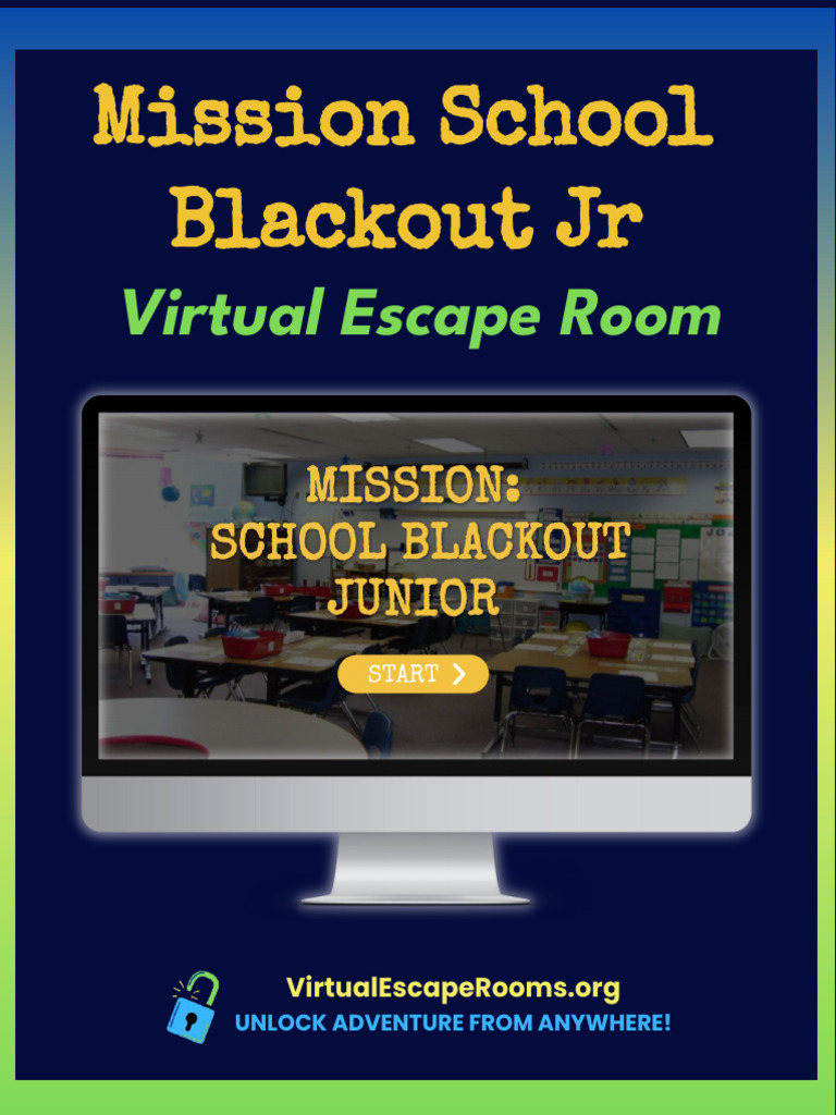 Mission School Blackout JR Virtual Escape Room PDF Jhje0v | PDF