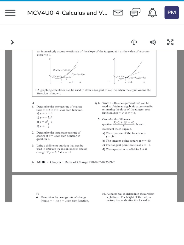 1_2_Rates_of_Change_Using_Equations - MCV4U0-4-Calculus and Vectors ...