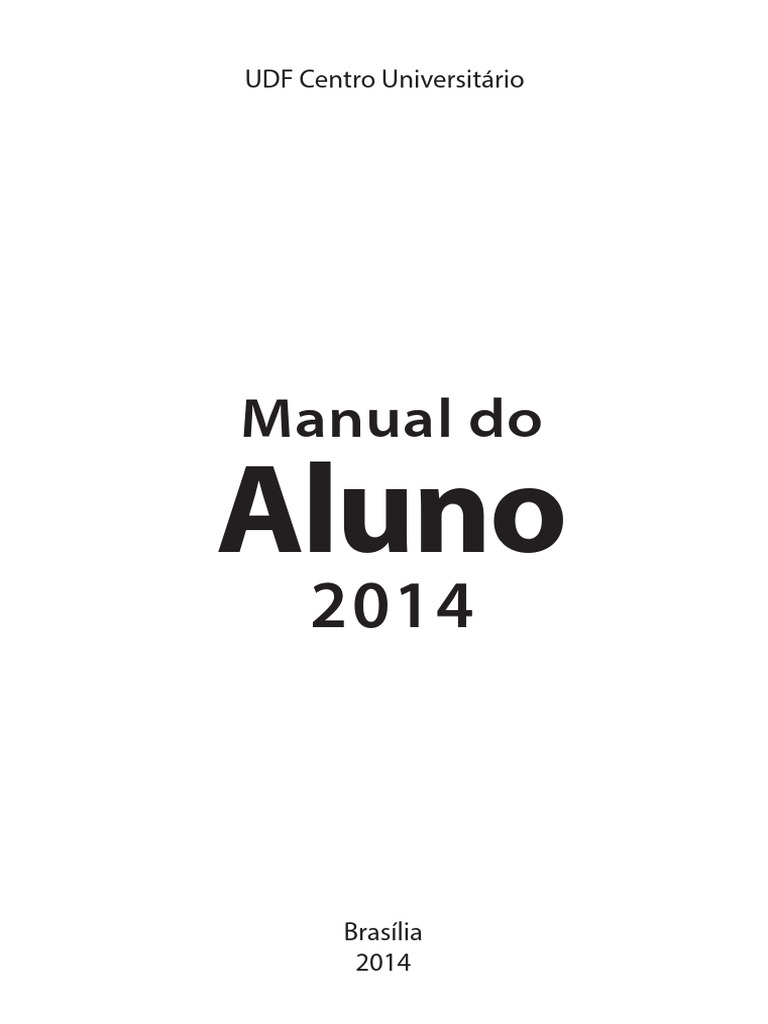 Udf Manual Do Aluno 2014 | PDF