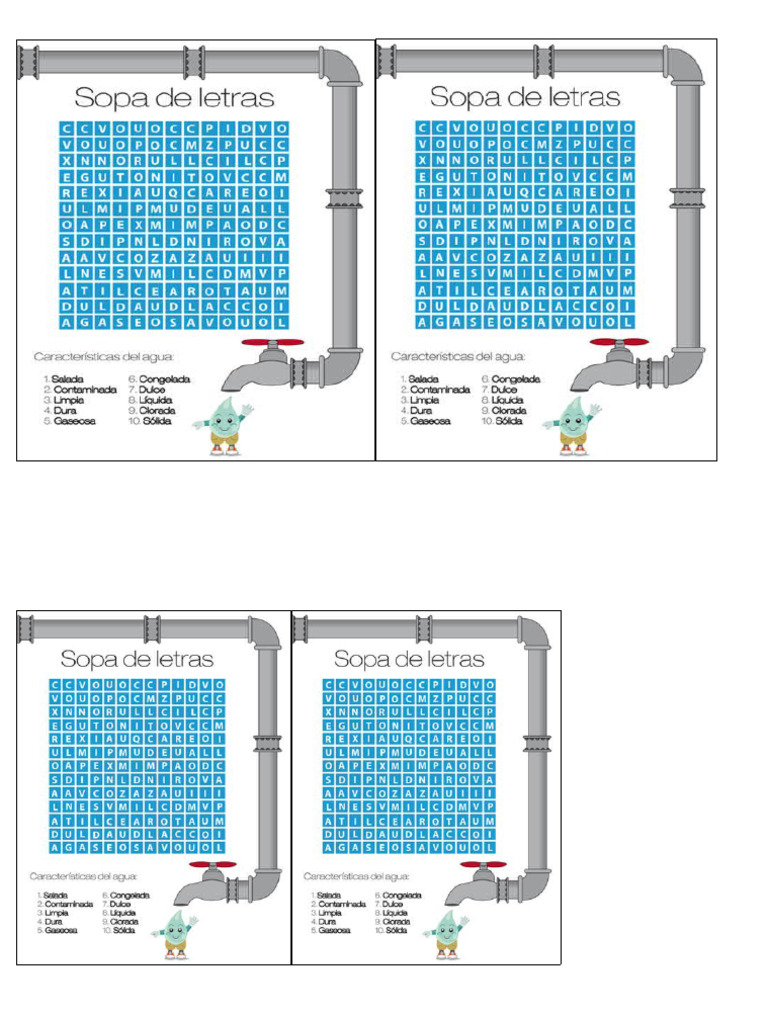 Sopa de Letras El Agua | PDF