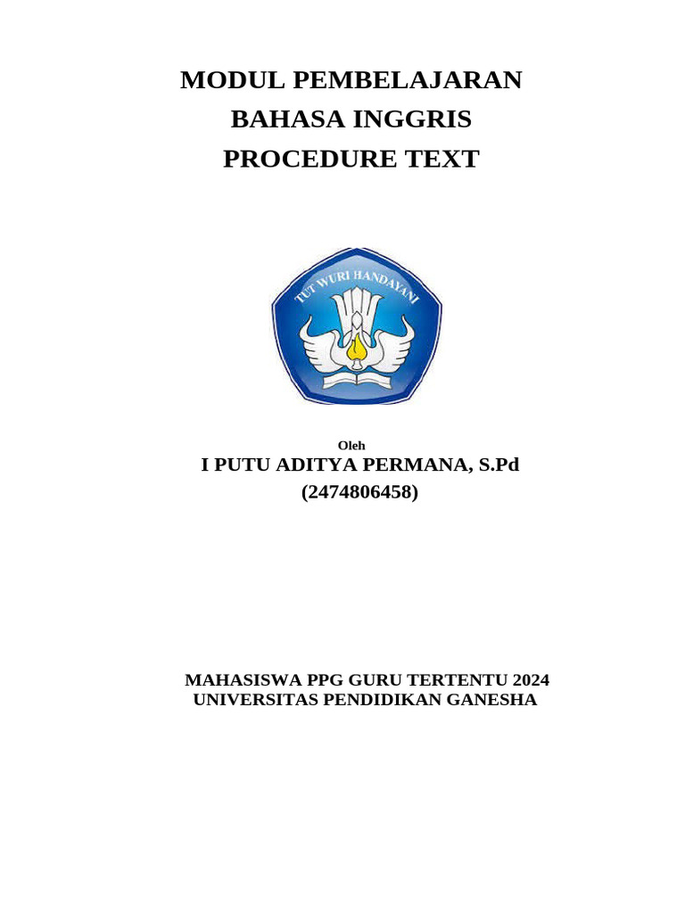 Contoh Modul Ajar PPG 2024 | PDF
