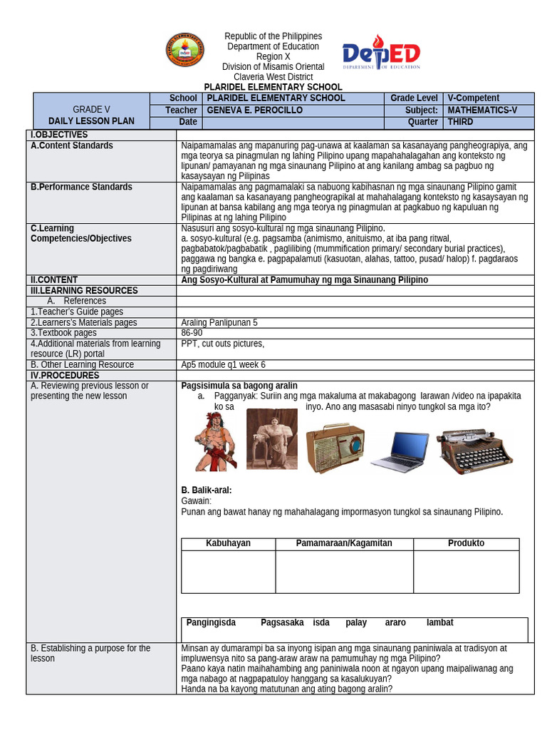 Cot Ap 5 q1 FINAL | PDF