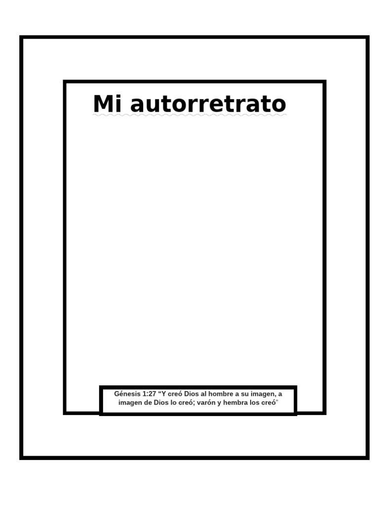 Mi Autorretrato | PDF