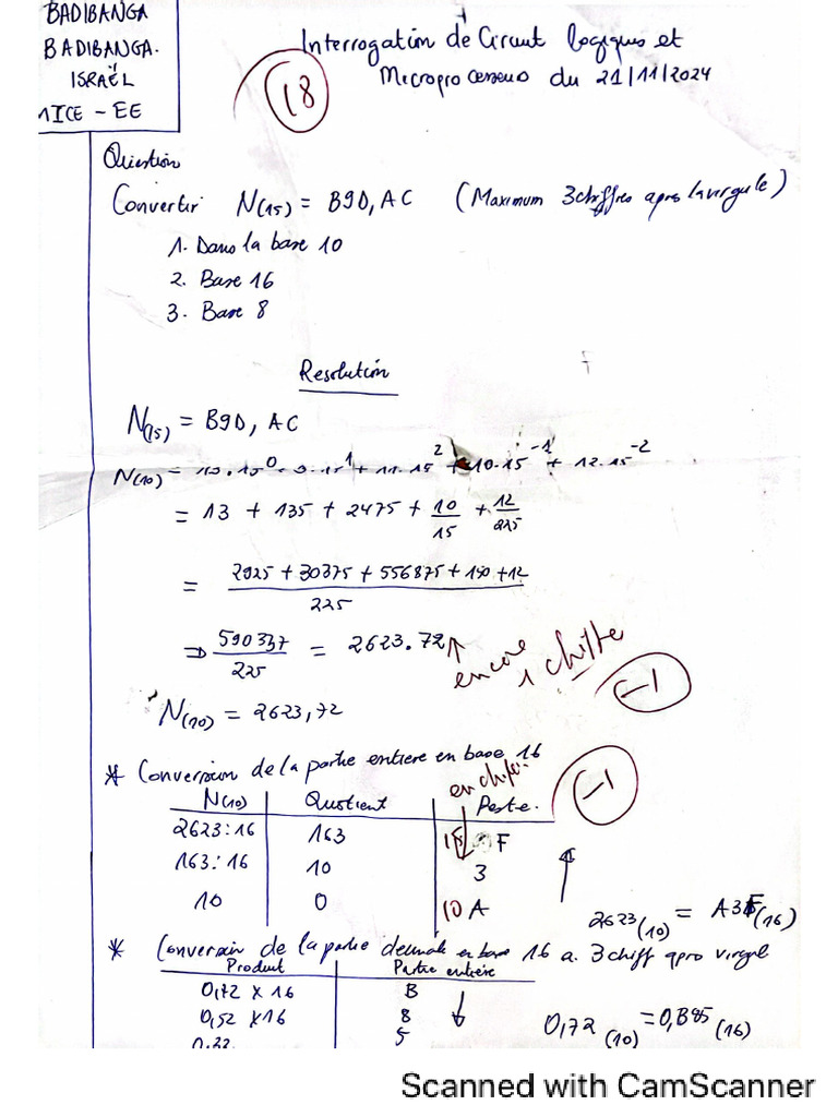 Badibanga Bat Circuit Logique 1,2,3 Inte | PDF