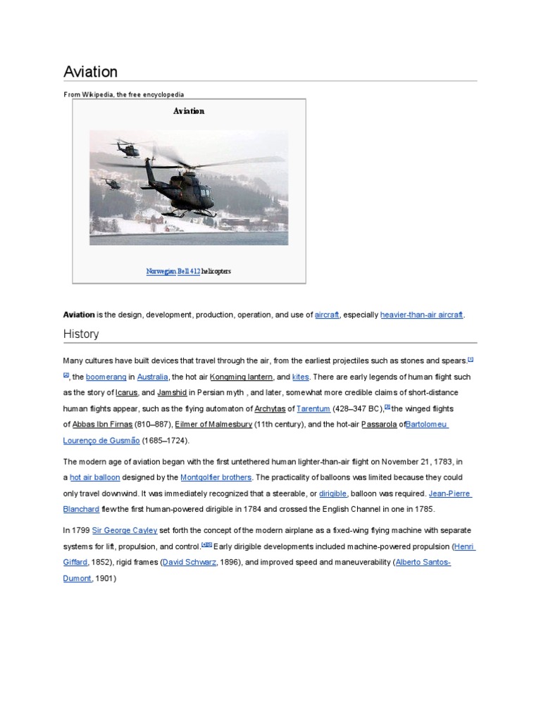 Aviation | PDF | Aviation | Aeronautics